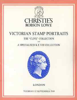 Auction Catalogue - Victorian Stamp Portraits - Christie's Robson Lowe ...