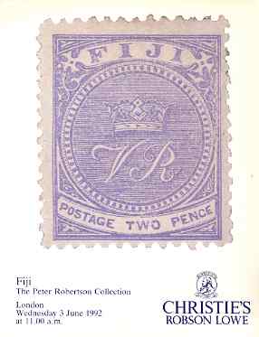 Auction Catalogue - Fiji - Christie's Robson Lowe 3 June 1992 - the Pe ...